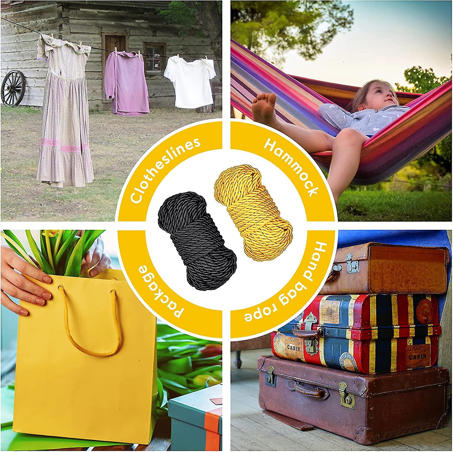 Braided Twisted Silk Ropes 8mm Diameter Soft Solid Braided Twisted ...