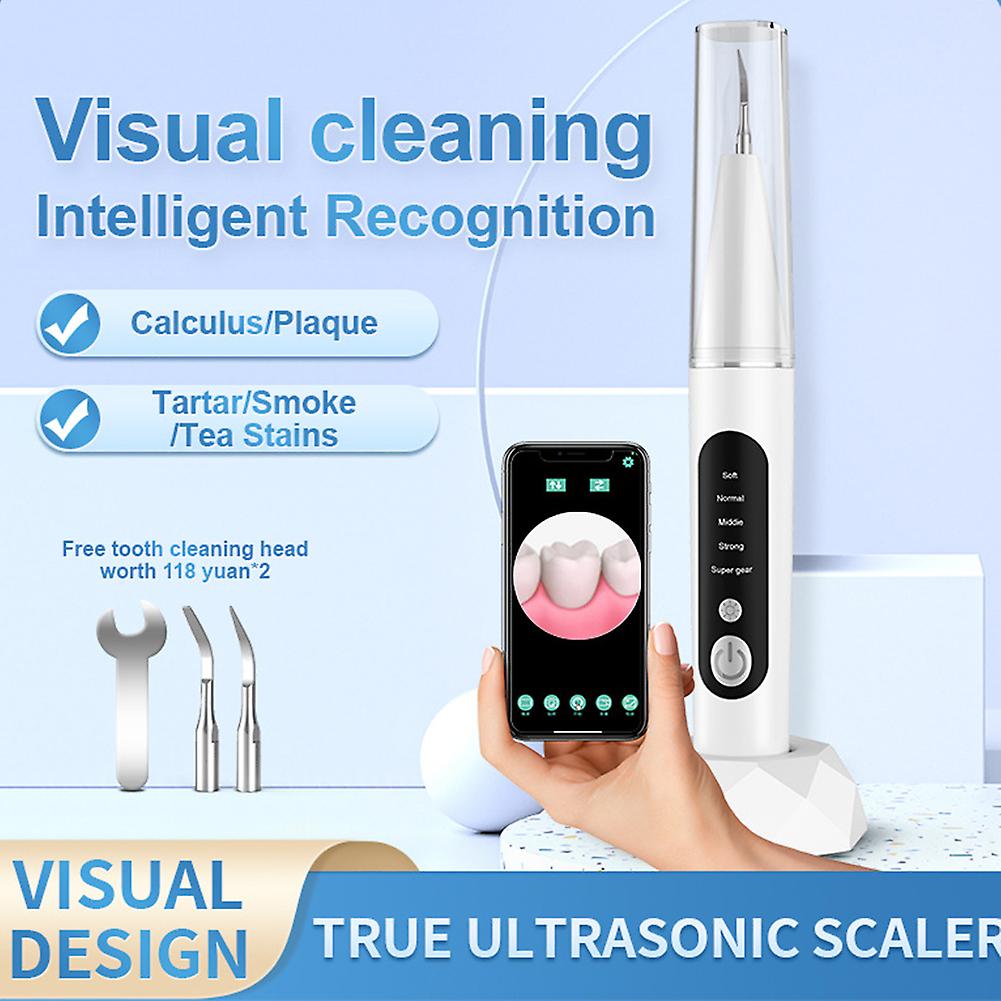 Tooth Calculus Removal Oral Care Electric Sonic With Tips Home Dental ...