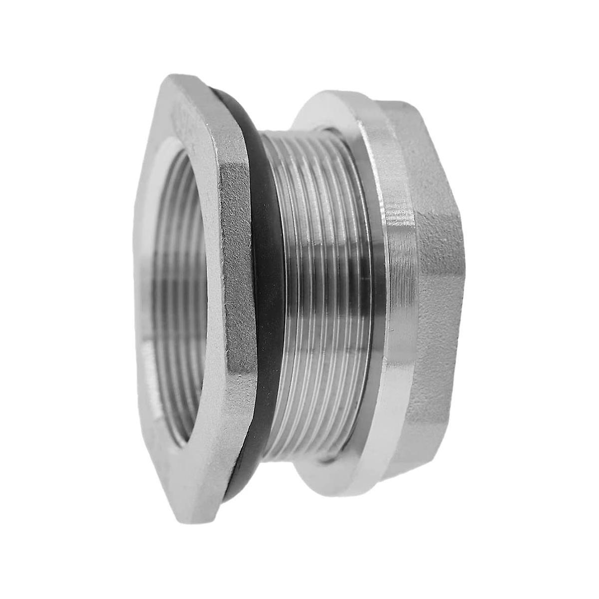 2inch Water Tank Connector Sus304 Stainless Steel Thru-bulk Fitting ...