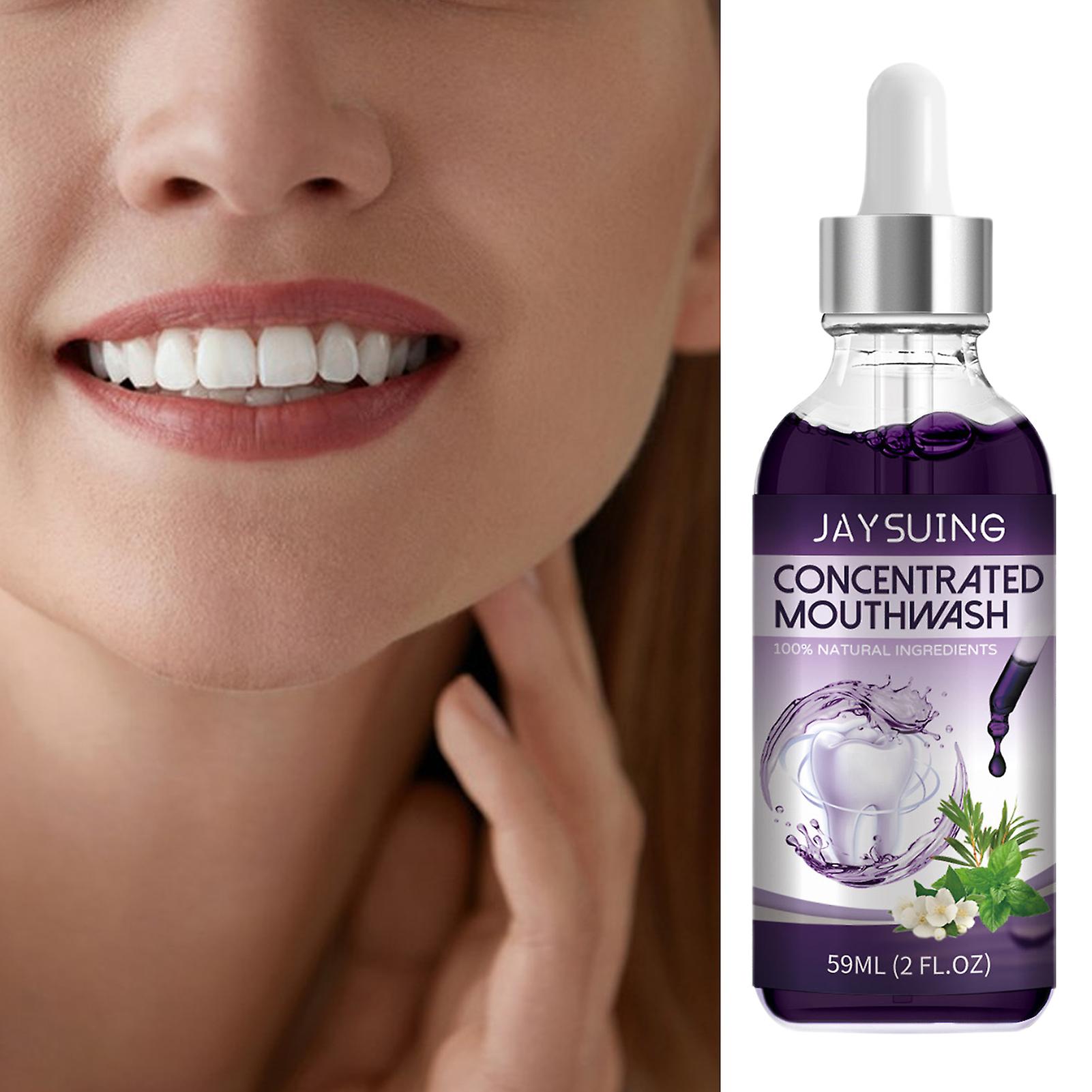 59ml Mouthwash Natural Ingredients Stain Remover Reduce Bad Breath Anti ...