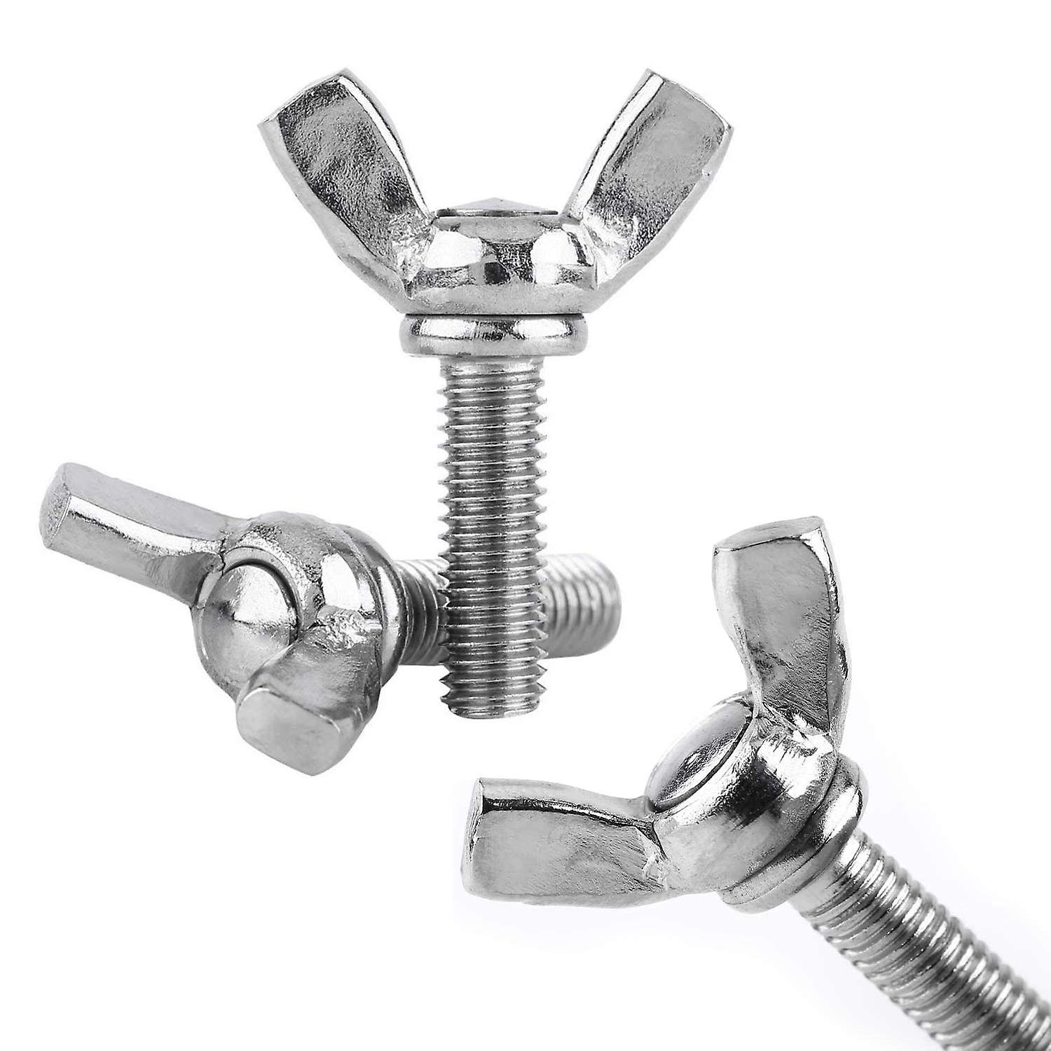 25pcs Wing Nut M6 *25mm Thumb Screw with Metric Bolt 304 Stainless ...