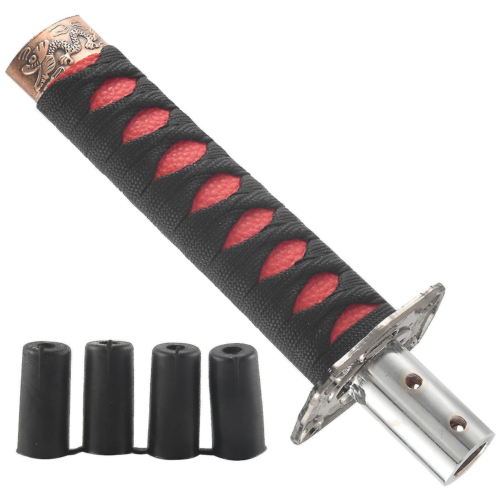Universal Sword Gear Shift Knob Shifter Katana Metal Black+red 15cm ...
