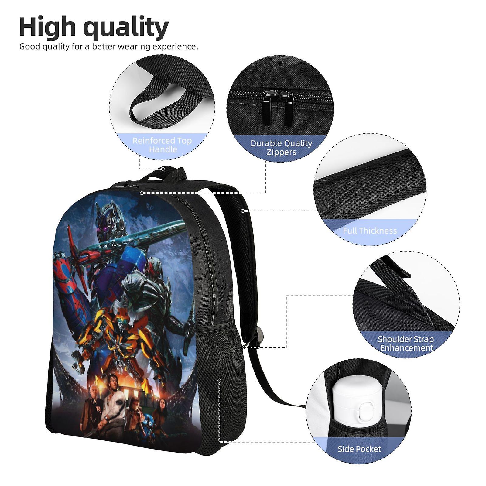 Transformers Kids Backpack School Bags Book Bags Travel Bag For Boys ...