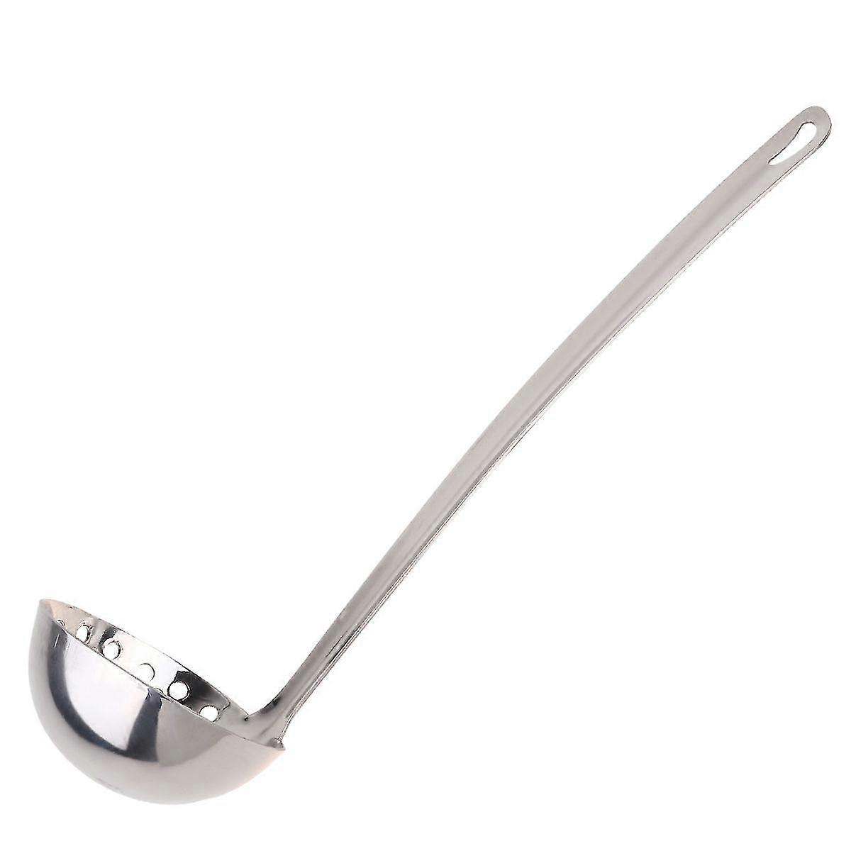 2PCS Stainless Steel Serving Spoons with Hanging Holes Long Handle Hot ...