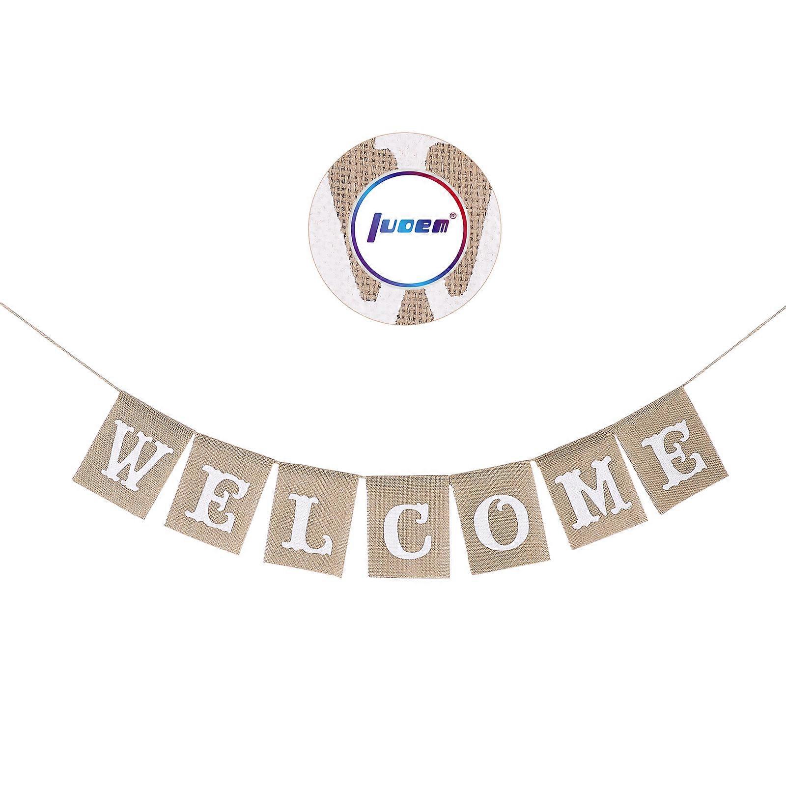 House Ornaments Party Pennant Banner Anniversary Party Decor Welcome ...