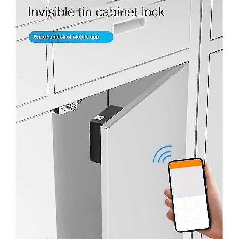Hole-Free Drawer Lock Bluetooth Invisible Cabinet Lock Locker Locker ...