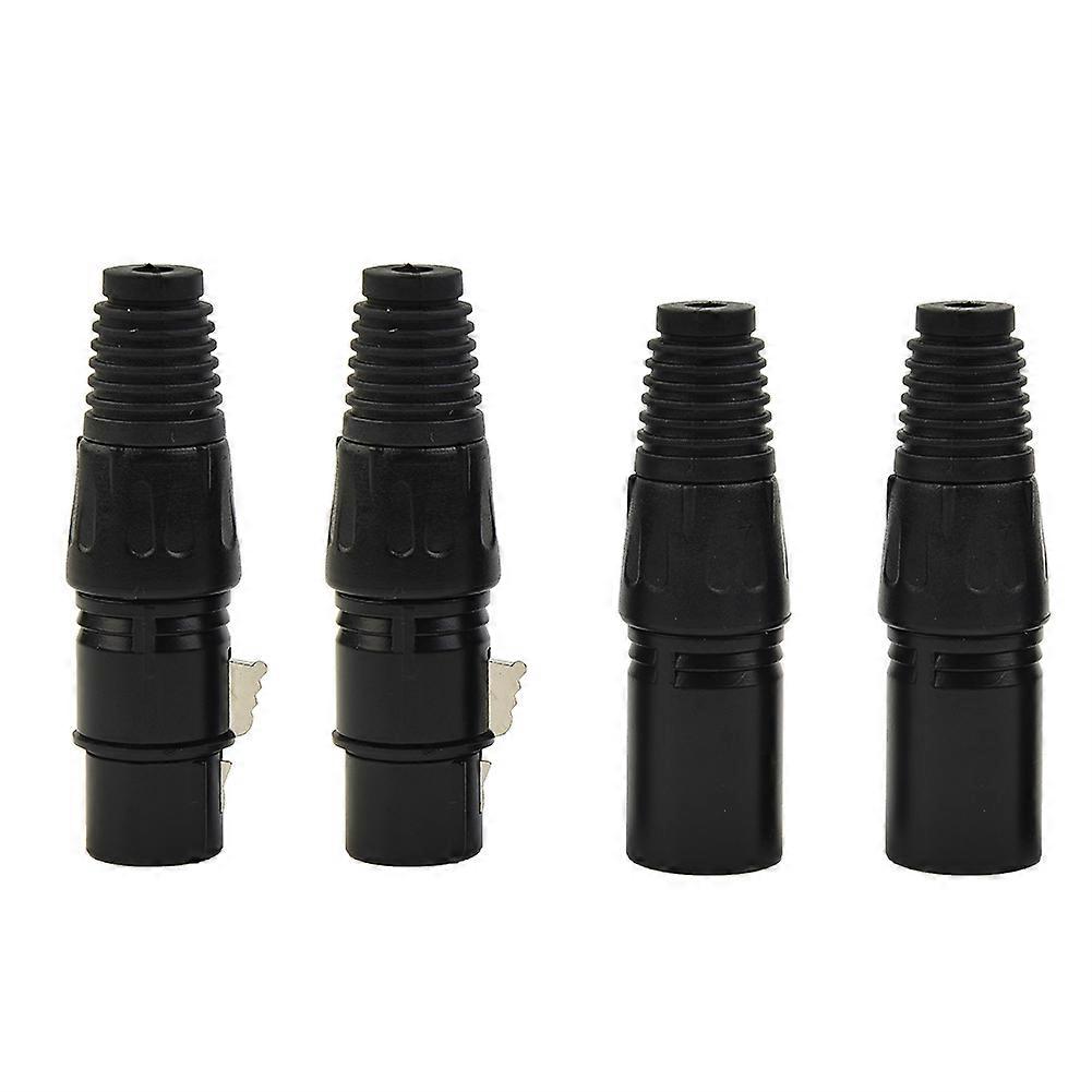 10/20pcs XLR DMX 3 Pin Male&Female MIC Snake Plug Audio Microphone Cable Connector Mic Cables ...