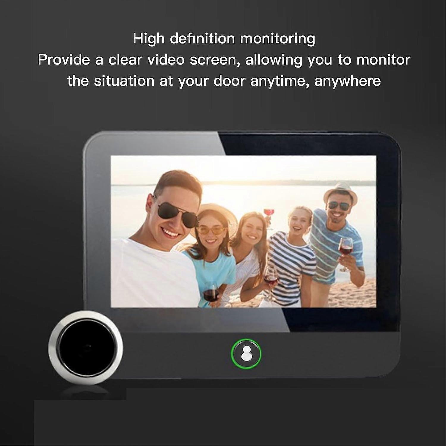 Digital Door Viewer, 1080P HD Door Peephole Camera with LCD Color ...