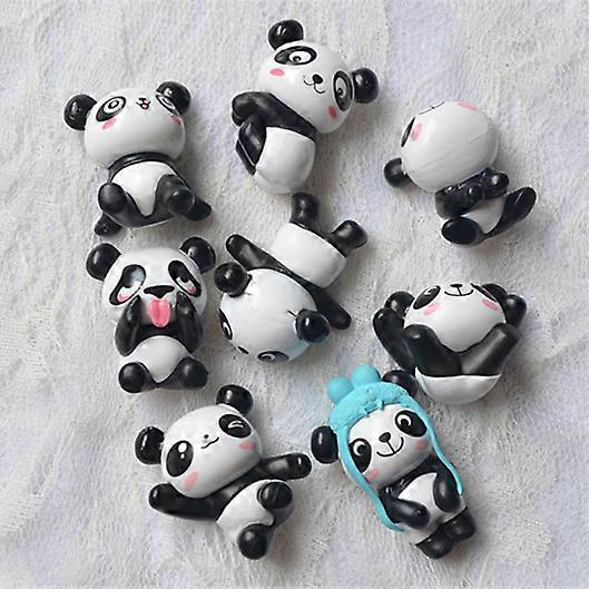 Panda Figure Mini Panda Toy Panda Cake Decorating Cute Panda Birt ...