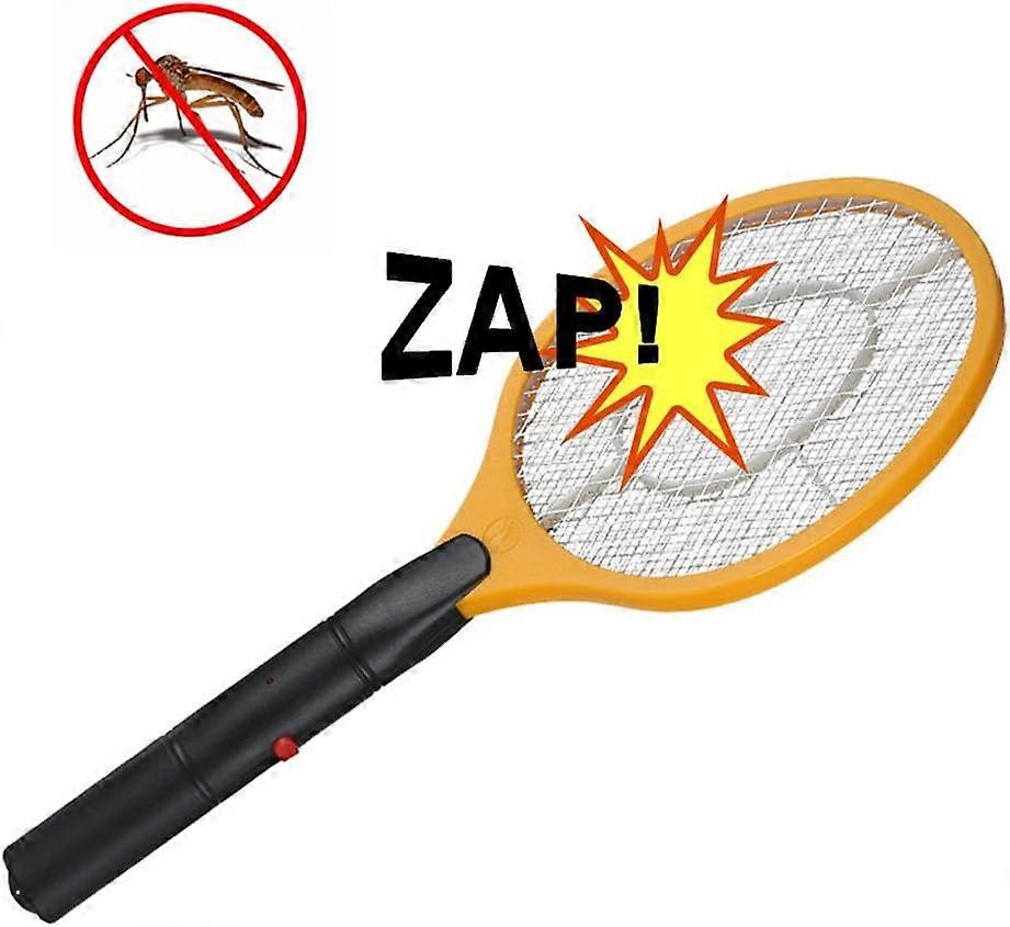 Battery Operated Electronic Fly Swatter Insects Handheld Electric Bat ...