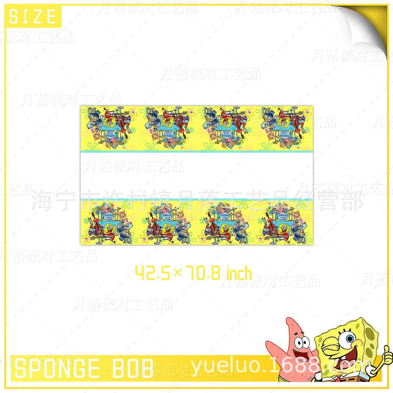 Spongebob Cartoon Theme Children'S Birthday Party Decoration Paper ...
