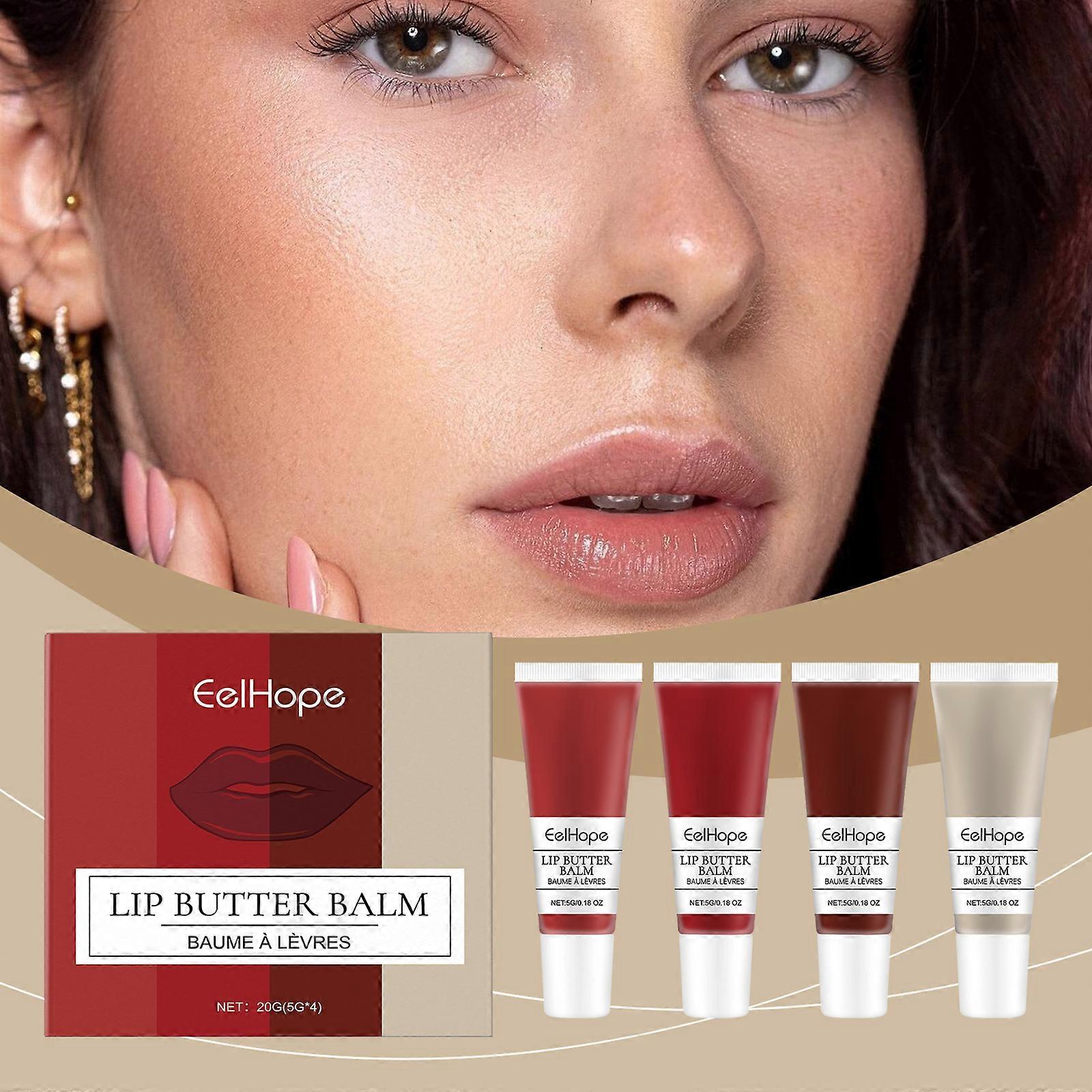 The Mini Lip Butter Balm Set, Lip Balm Gloss Tinted Lip Balm Lip Mask ...