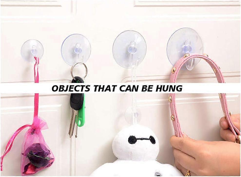 SUCTION SUCKER WINDOW HOOKS - Clear Plastic Hook Set | Fruugo UK