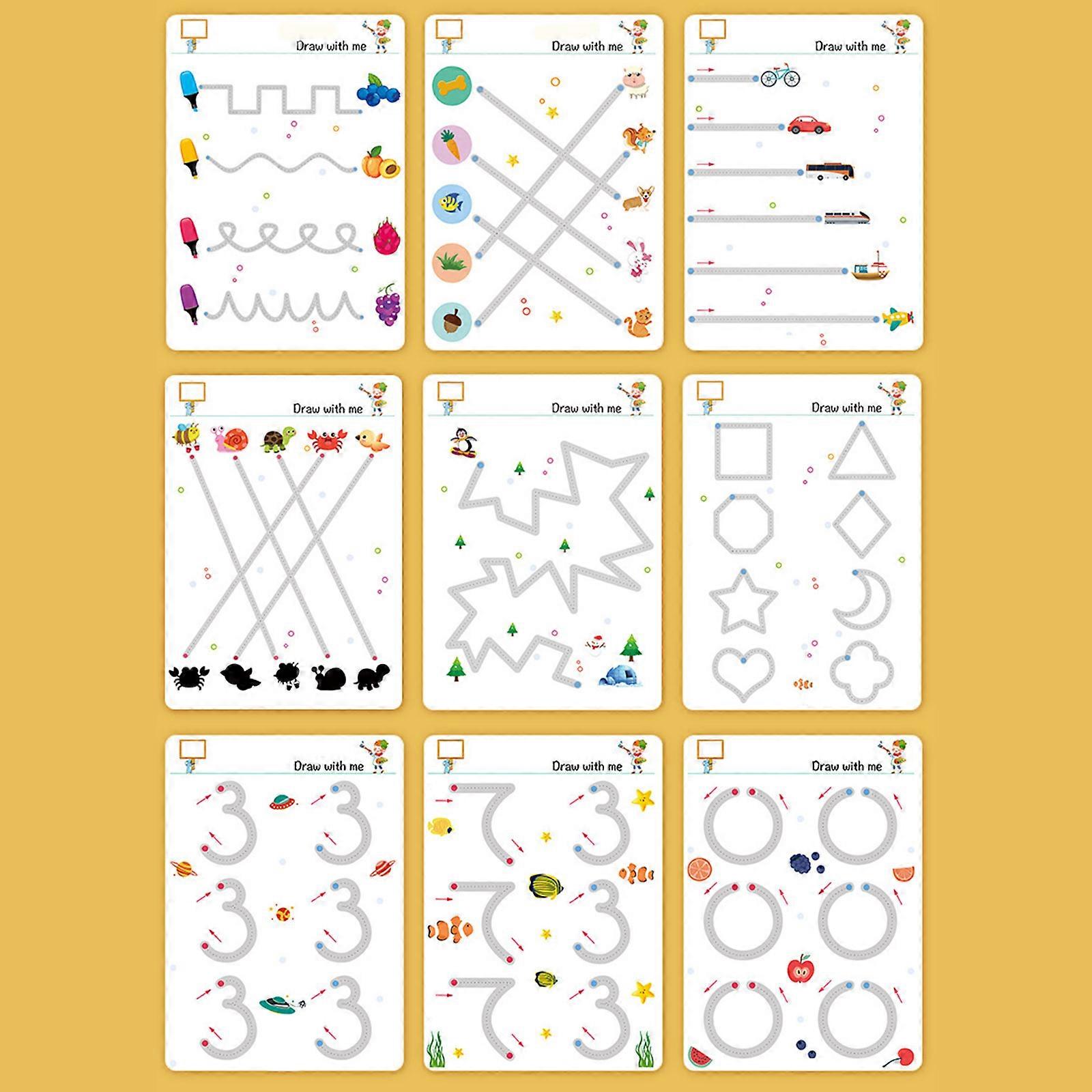 Tracing Book for Kids - All-in-One Pencil Control Workbook with Tracing ...
