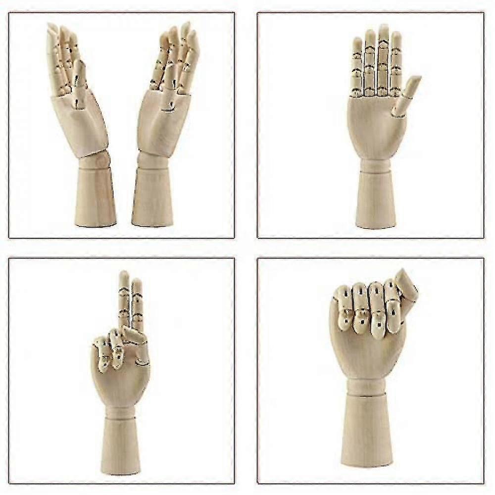 Wooden Hand Model Wood Artist Drawing Manikin Mannequin With Flexible ...
