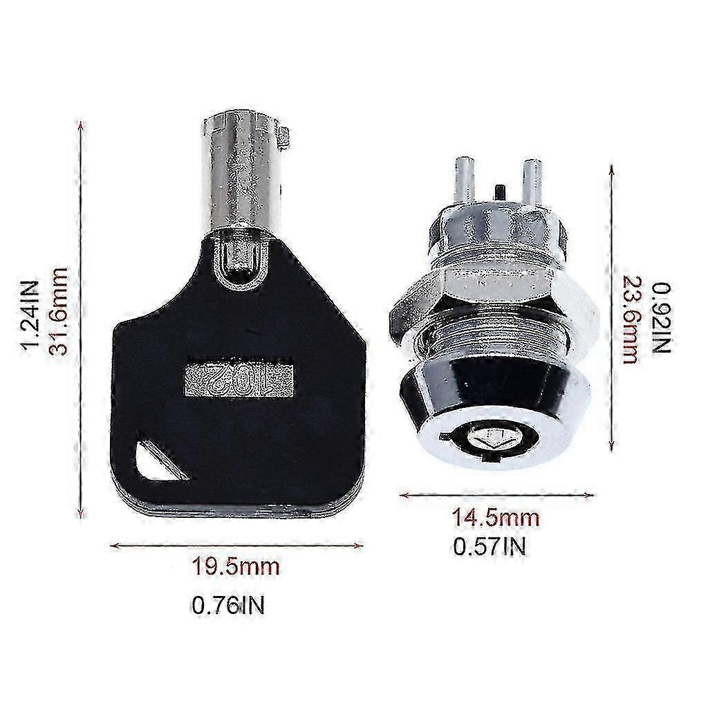 12mm Stainless Steel Power Lock For Key Switch Tubular For Key Lock ...