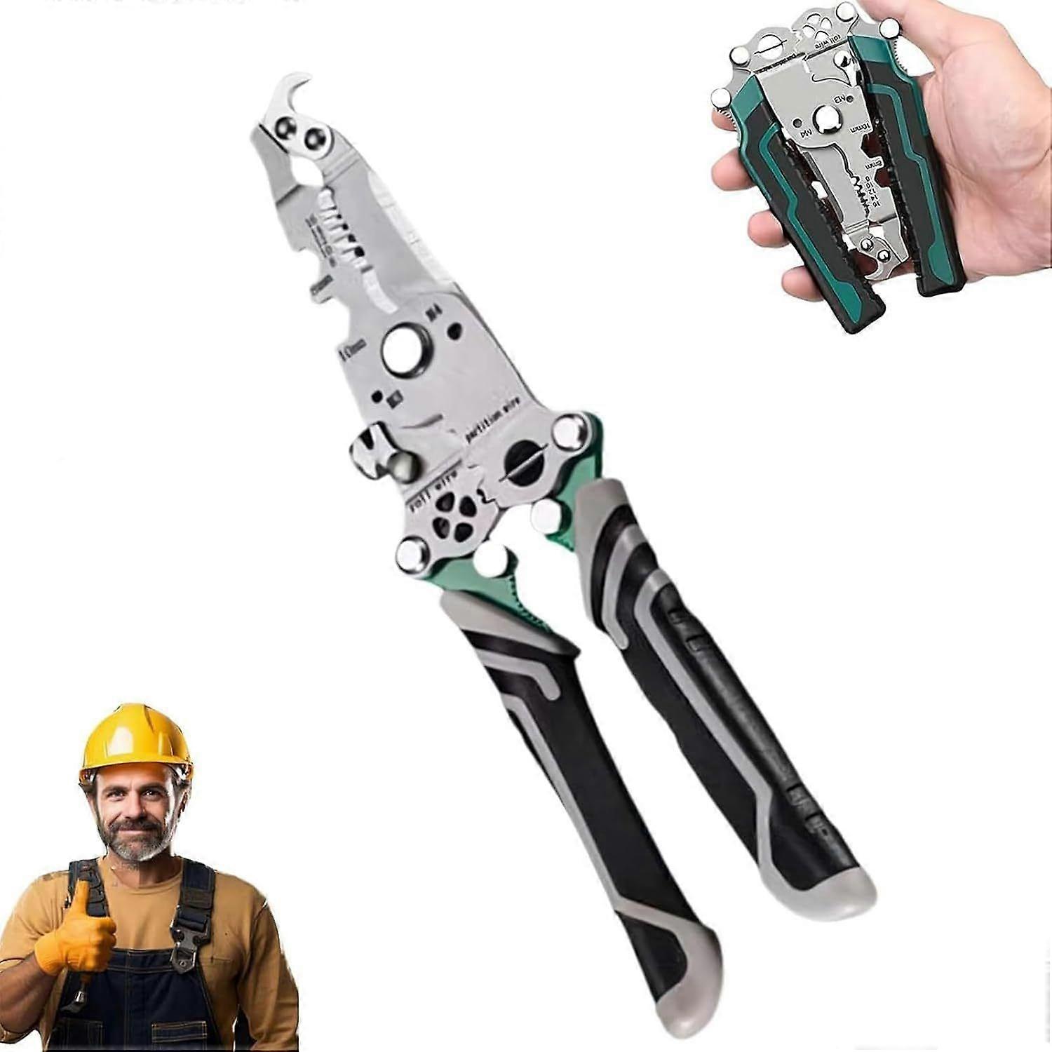 18-in-1 Multi-function Foldable Wire Stripper, Wire Stripper Tool ...