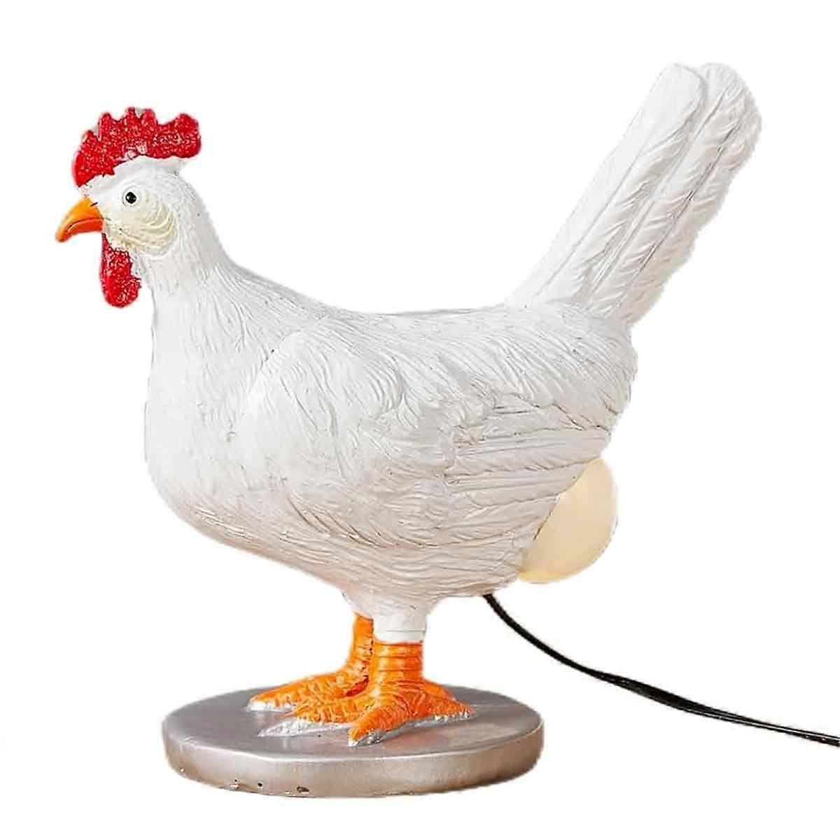 Chicken Egg Lamp Funny Lifelike Resin Chicken Night Lights The Chicken ...