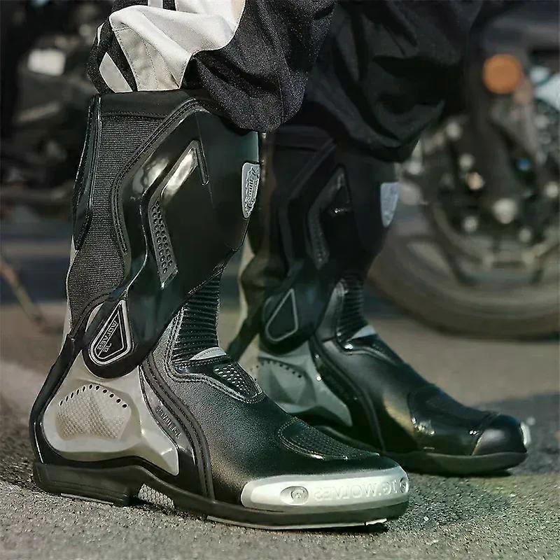 Unisex Men's Outdoor Cycling Off-road Shoes Riders High-top Motorcycle ...