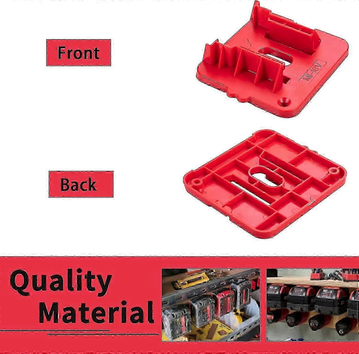 10 Pack Battery Holder for Milwaukee for M18 18V Battery Wall Mount ...