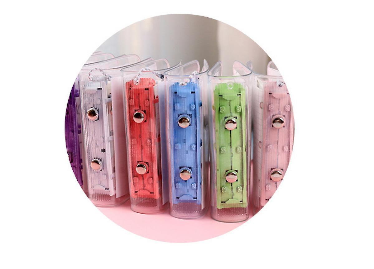 Veeki Mini Clear 3 Ring Binder Sleeve Notebook Student Clear PVC Pocket ...
