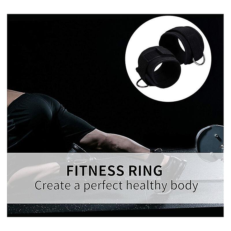 1 Pair Ankle Straps For Cable Machine Bounces - Black, Glute Workouts ...