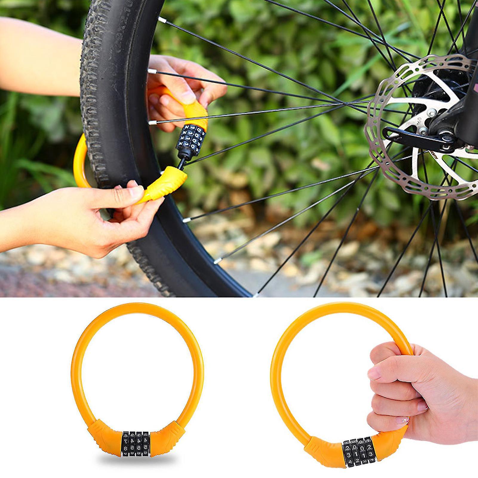 Bicycle Lock High Strength Rust-proof Sturdy Construction Four-digit ...