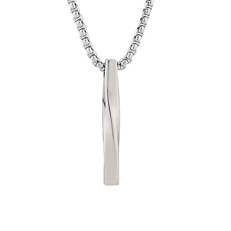 Geometric Mobius Bar Pendant Necklaces For Men Stainless Steel ...