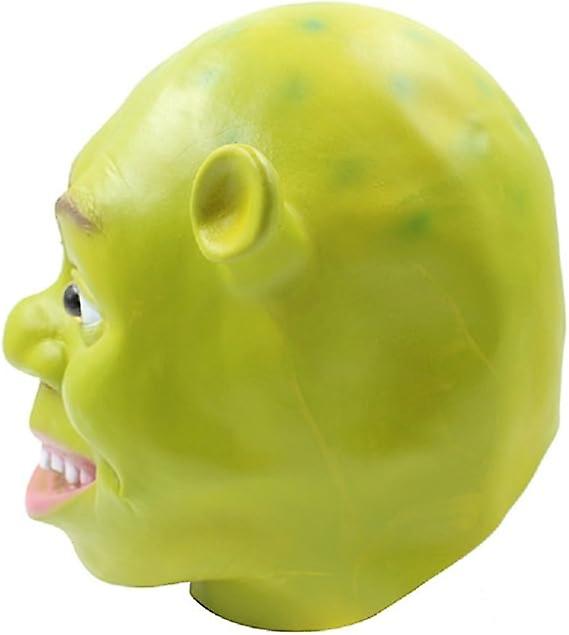 Green Monster Mask Costume Mask Halloween Cosplay Full Head Green Adult ...