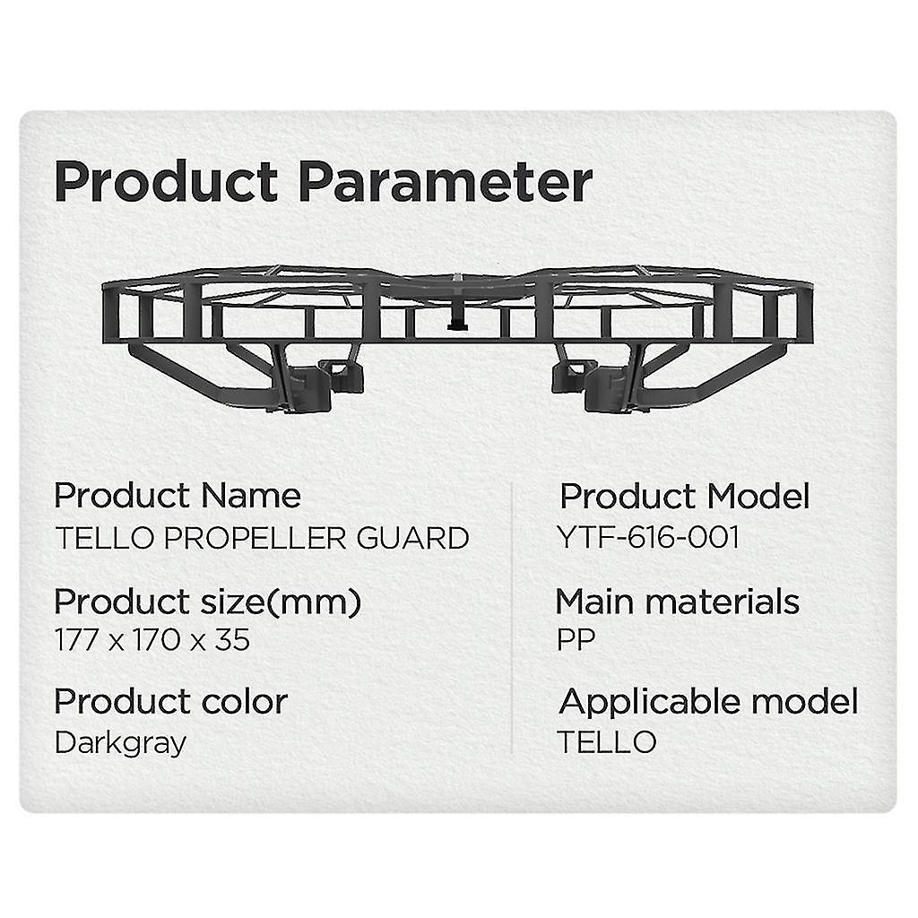 Propeller Guard For Tello Protector Fully Enclosed Protective Cage For ...