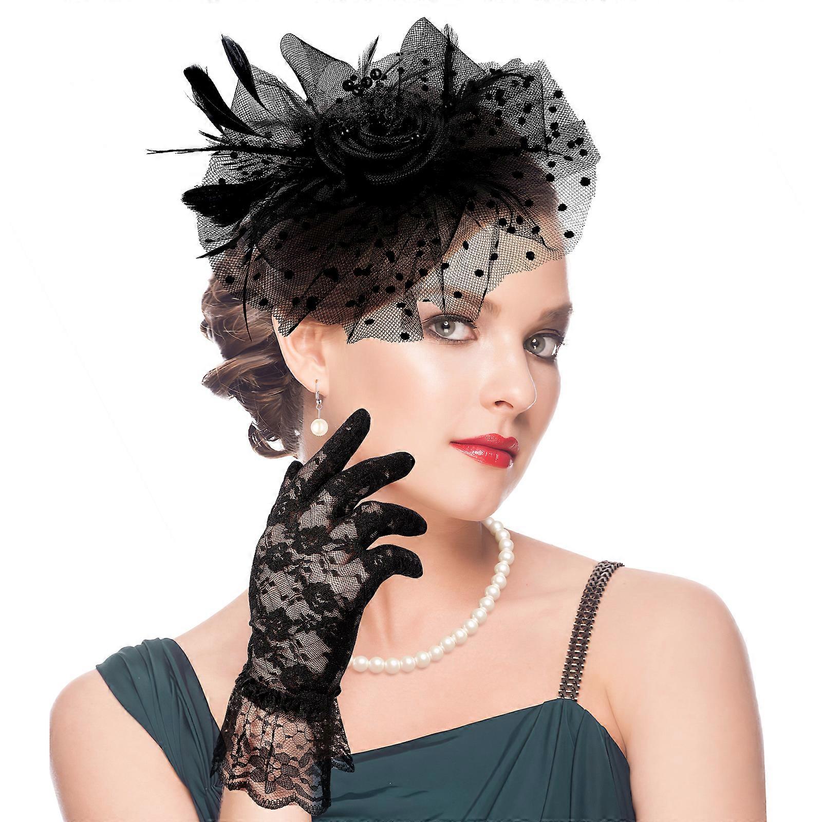 Lurrose 1 Set Fascinators Headband Girls Tea Party Accessories Lace ...