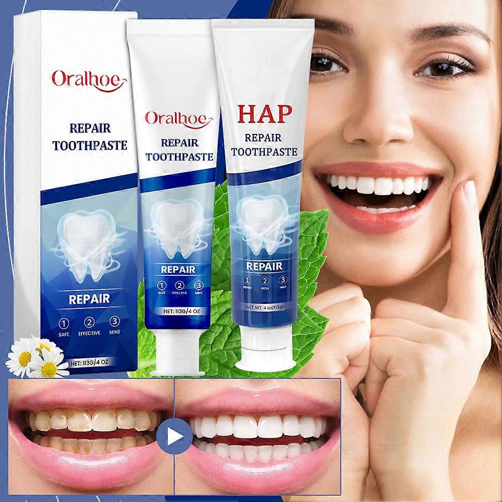 Green-Bamboo Flavored Repair Toothpaste Removing Bad Odor Toothpaste ...
