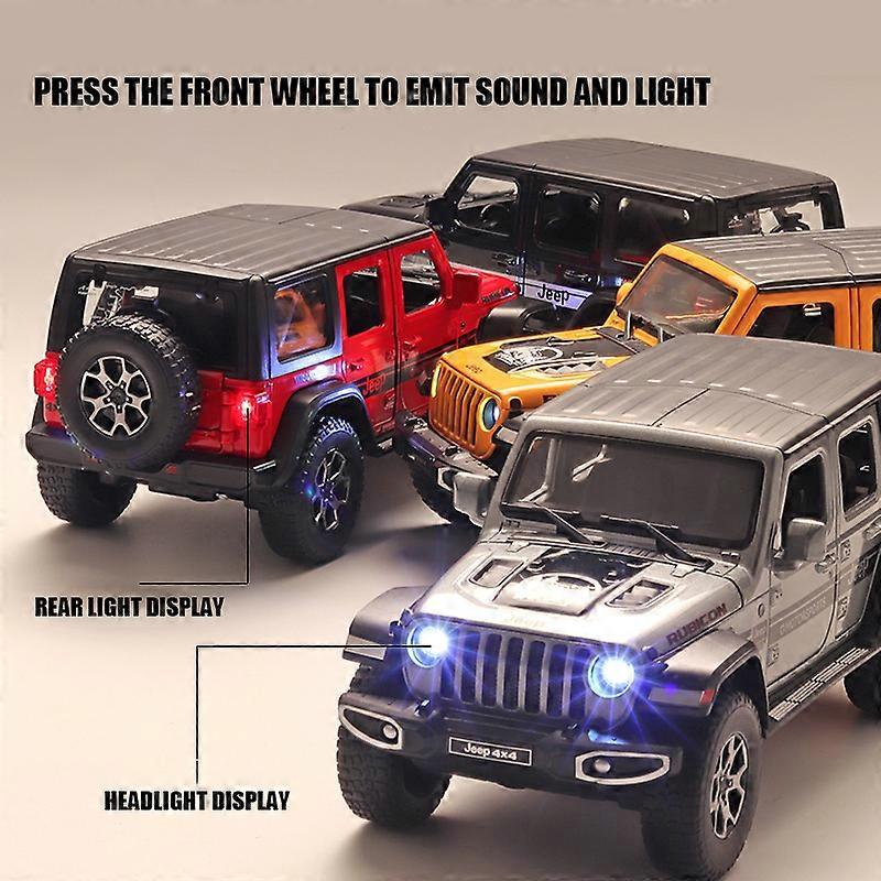1/22 Jeeps Wrangler Pickup Off-road Vehicle Alloy Model Car Simulation ...