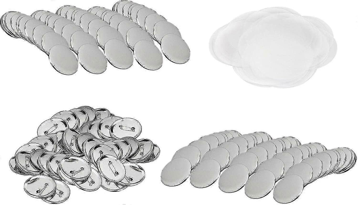 300pcs Inch/ 32mm Top/bottom Pin Blank Badge & Button Parts For Badge ...