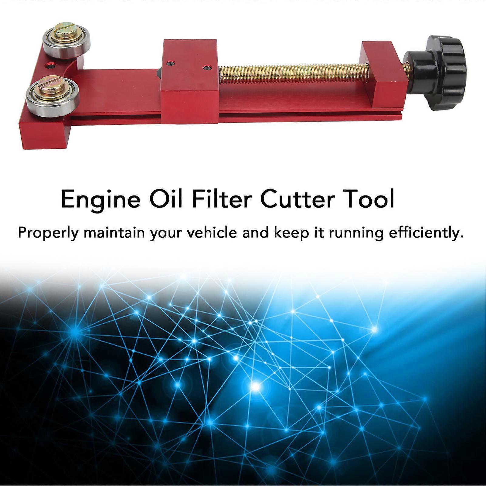 Red Oil Filter Cutter Cutting Tool Aluminum Alloy 66490 for Maximum ...