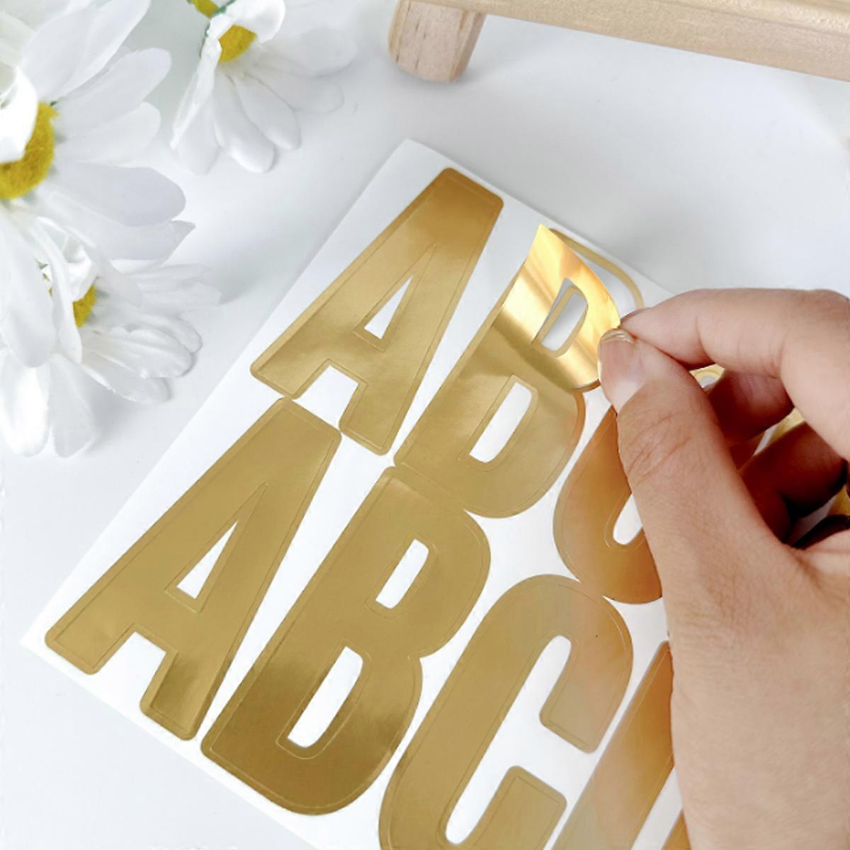 20 Sheets Colorful Letter Sticker, Alphabet Sticker Self Adhesive ...