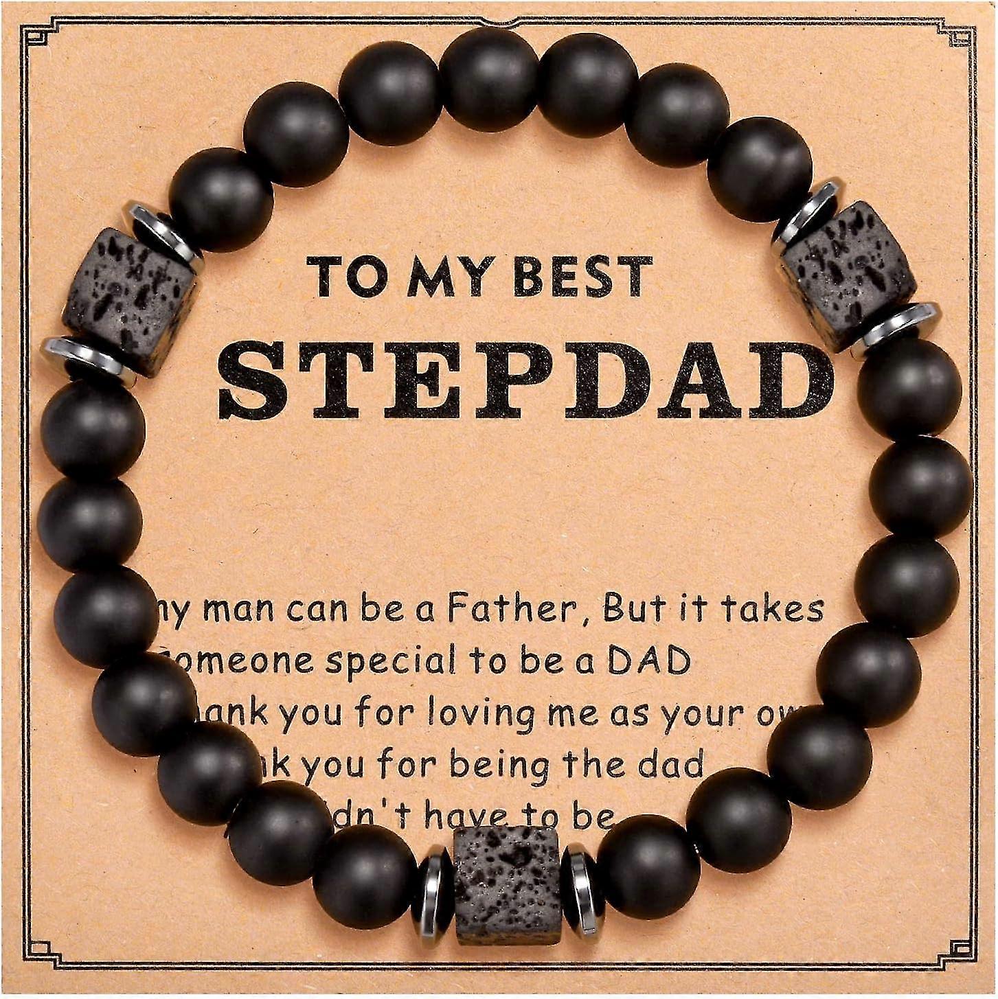 Men Bracelet For Dad, Grandpa, Stepdad, Bonusdad, Daddy, Papa, Man, Son ...