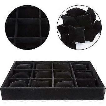 12 Slots Watch Tray Velvet Tray Jewellery Watch Show Box Jewellery ...