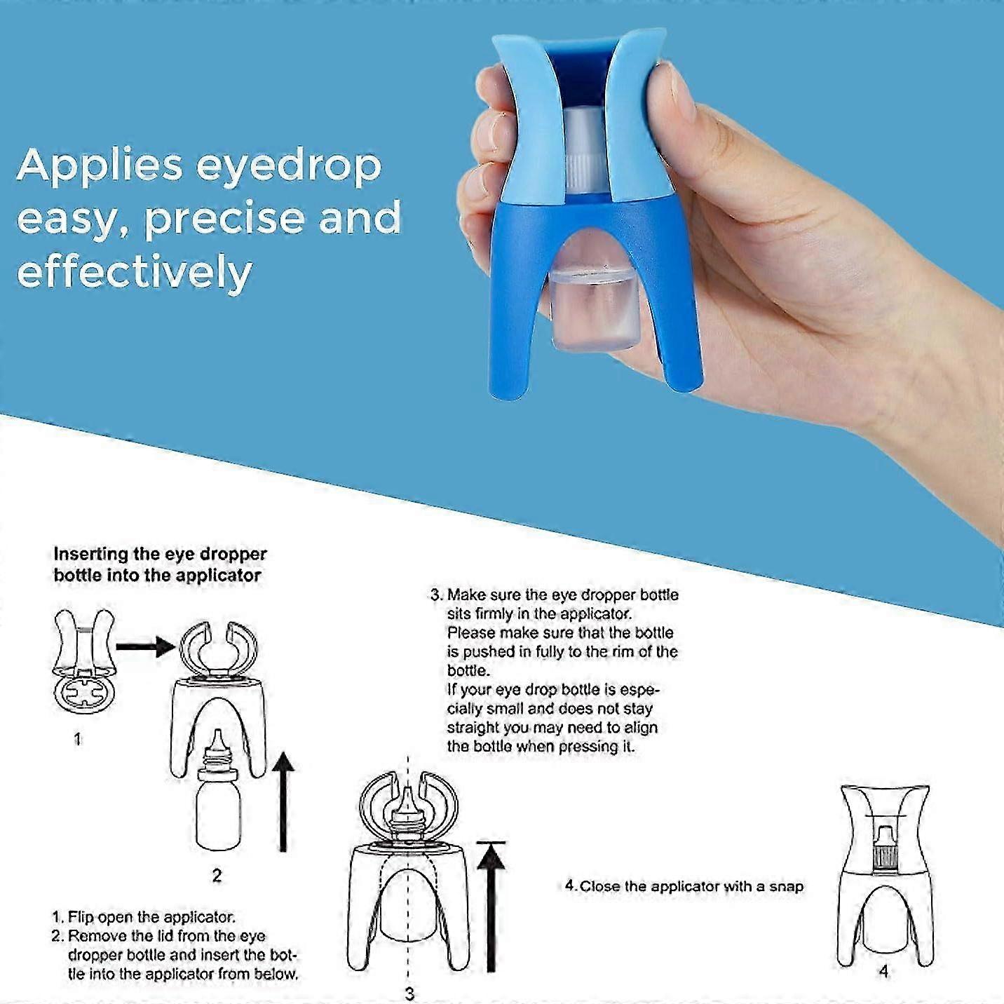 Eyedrop Bottle Dispenser, Portable Eye Drop Applicator, Reusable Eye ...