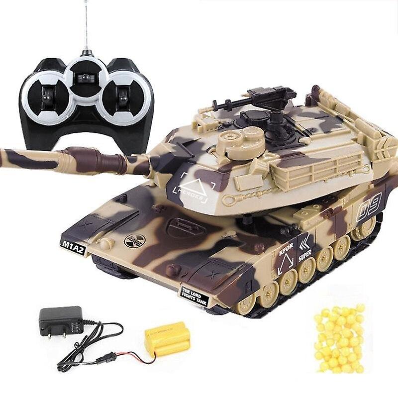 Military War Rc Battle Tank Heavy Large Interactive Remote Control Toy ...