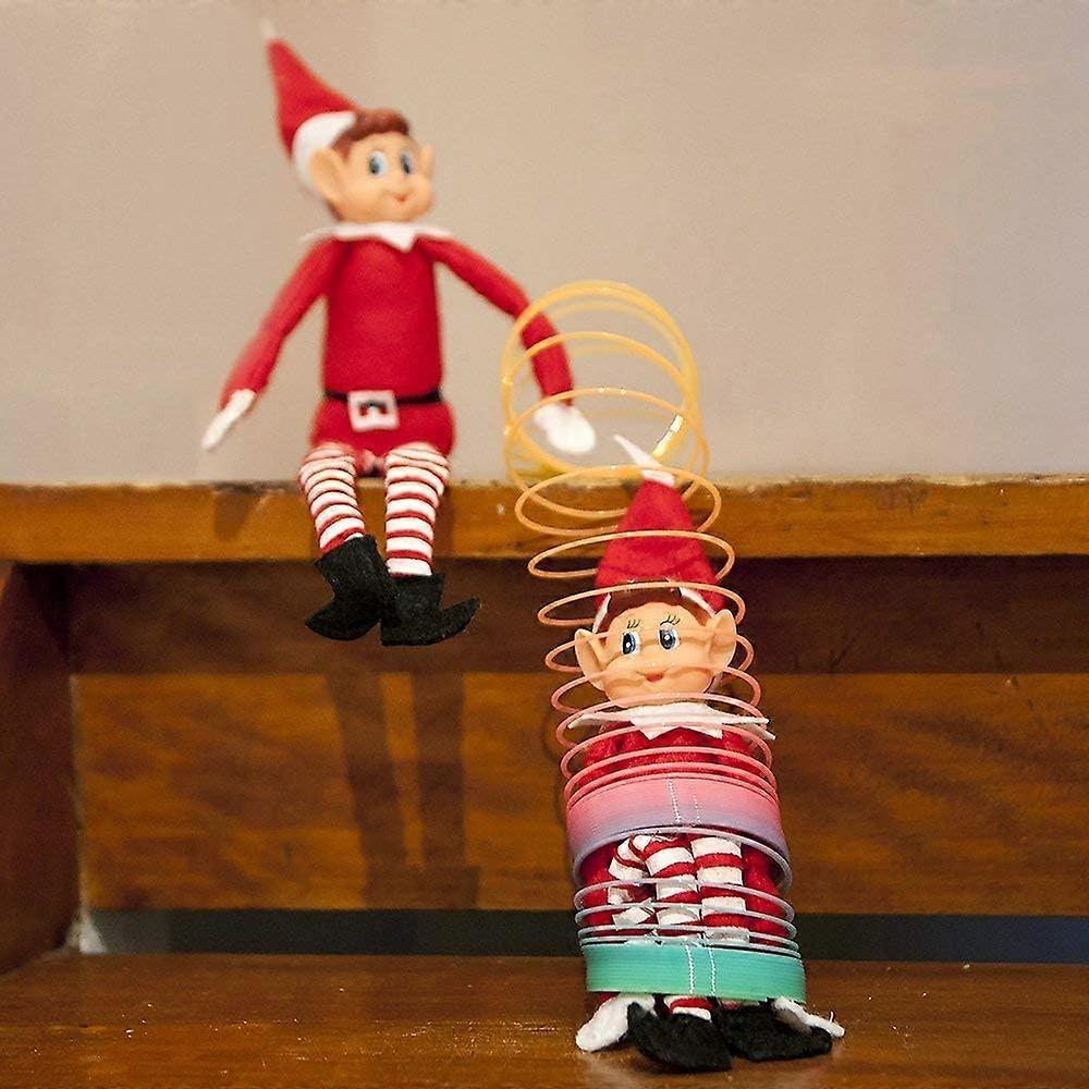Elfie Boy and Elvie Girl Set Fun and Playful Elves Behavin' Badly ...