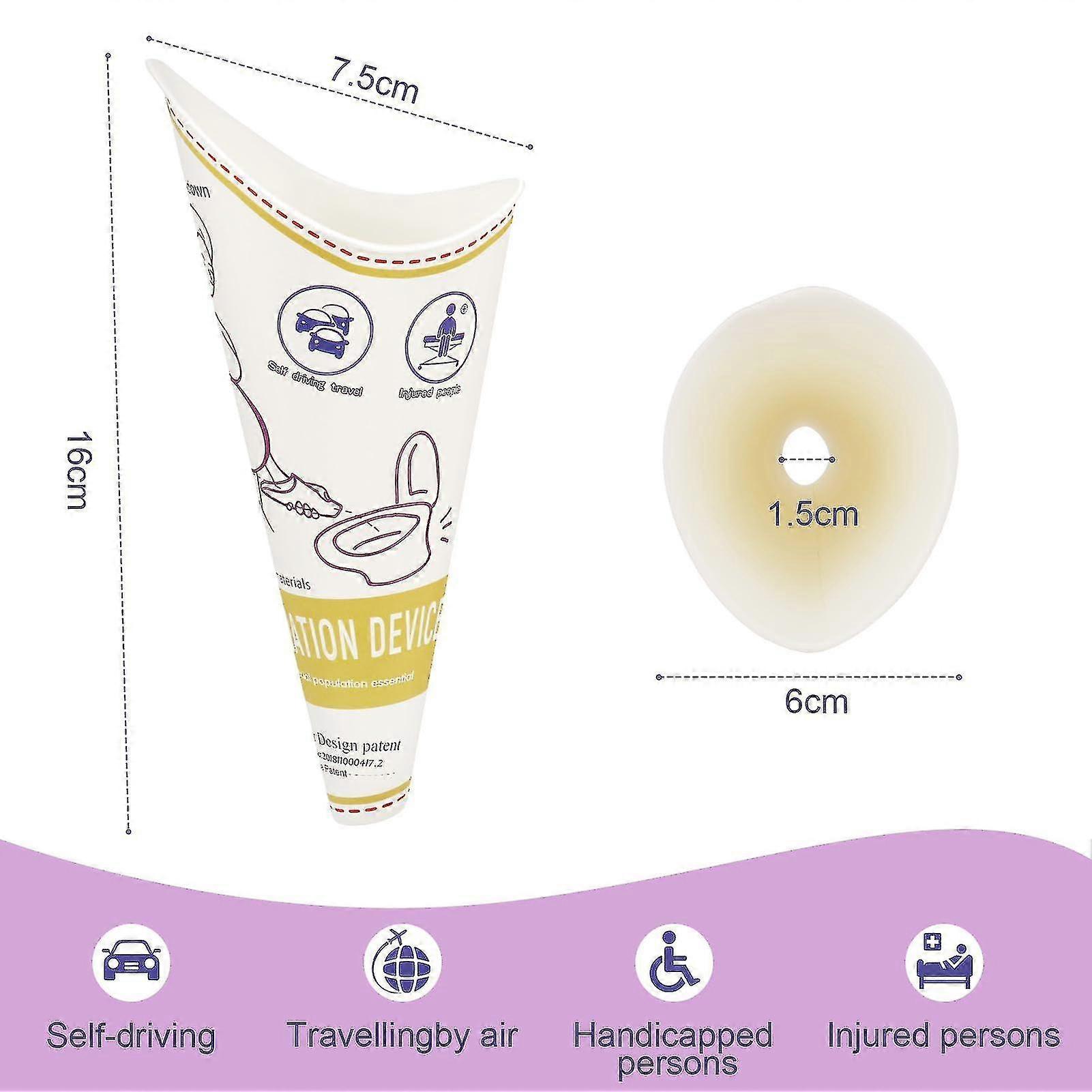 Pack Of 50 Women's Urinals, Discreet On The Go Toilet Urinella For ...