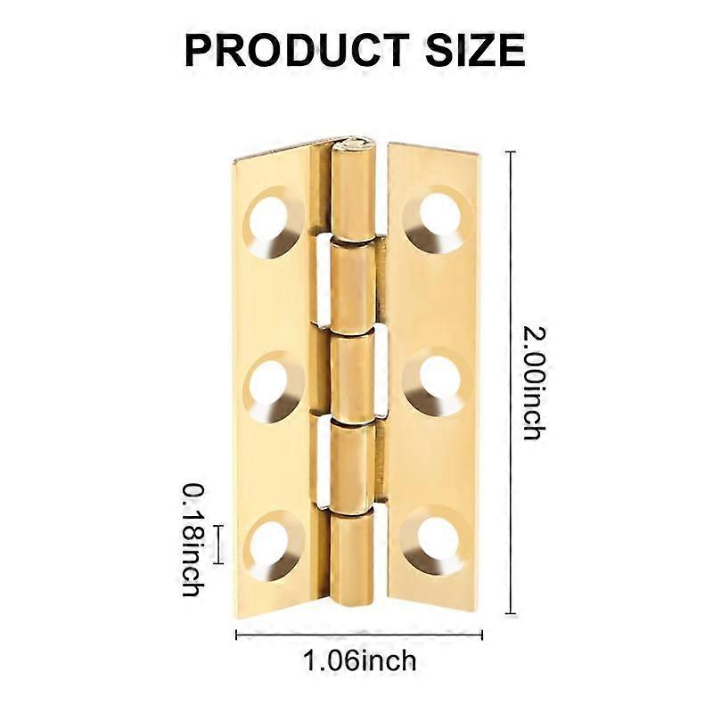 4 Pieces of Solid Brass Hip Hinge 5.1 cm Suitable for Cabinet Doors ...