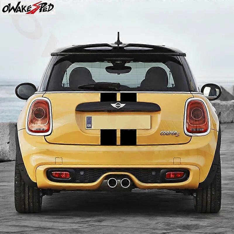 Car Interior Black White Red Vinyl Decals Car Bonnet Stripes Hood ...