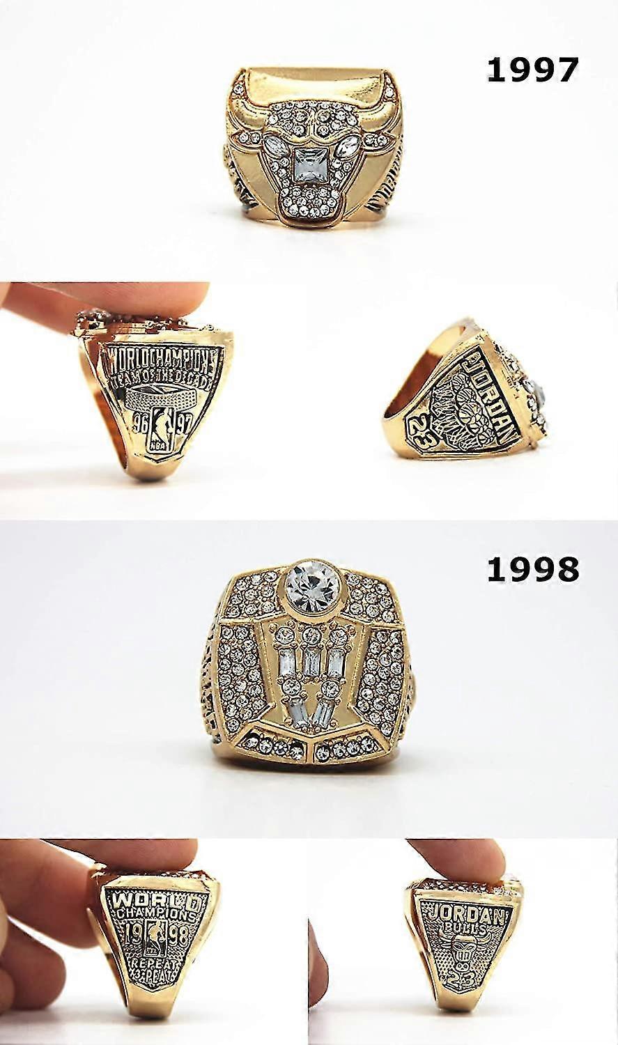 1991,1992,1993,1996,1997,1998 Basketball Championship Replica Bulls ...