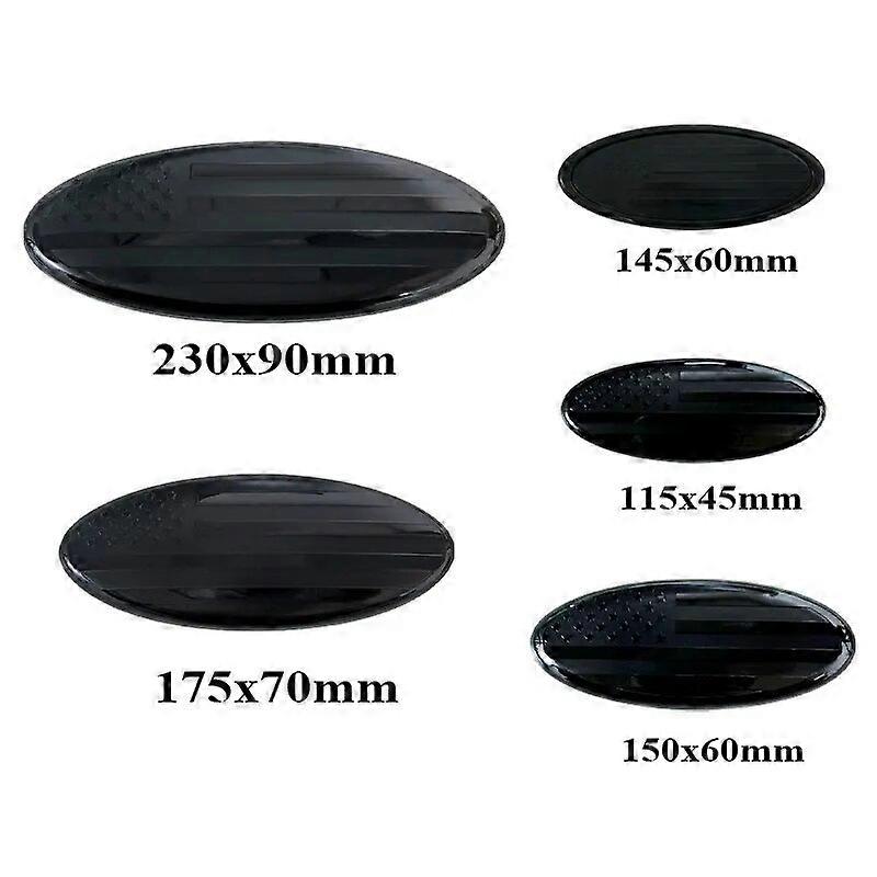 Car Rear Trunk Front Grill American Flag Stickers For Ford Grille ...