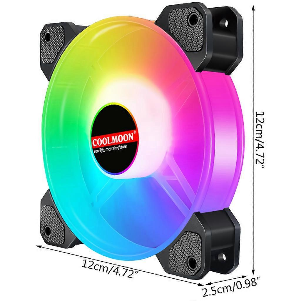 120mm LED Silent Fan CPU Coolers Radiators High Performance Quiet CPU ...