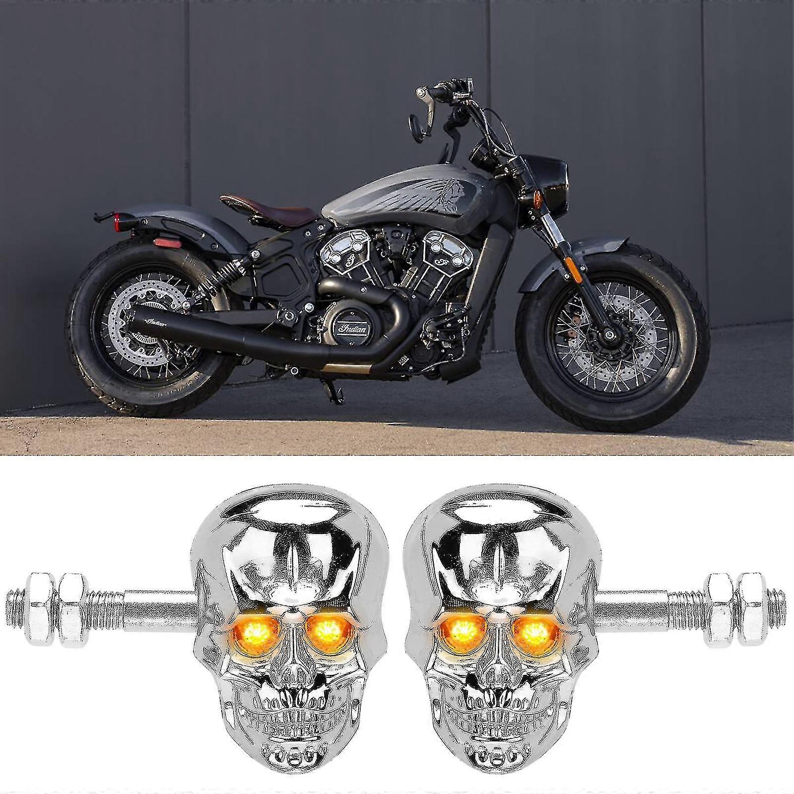 Indicators Lights Led Turn Signal New Style Yellow Retro Electroplated ...