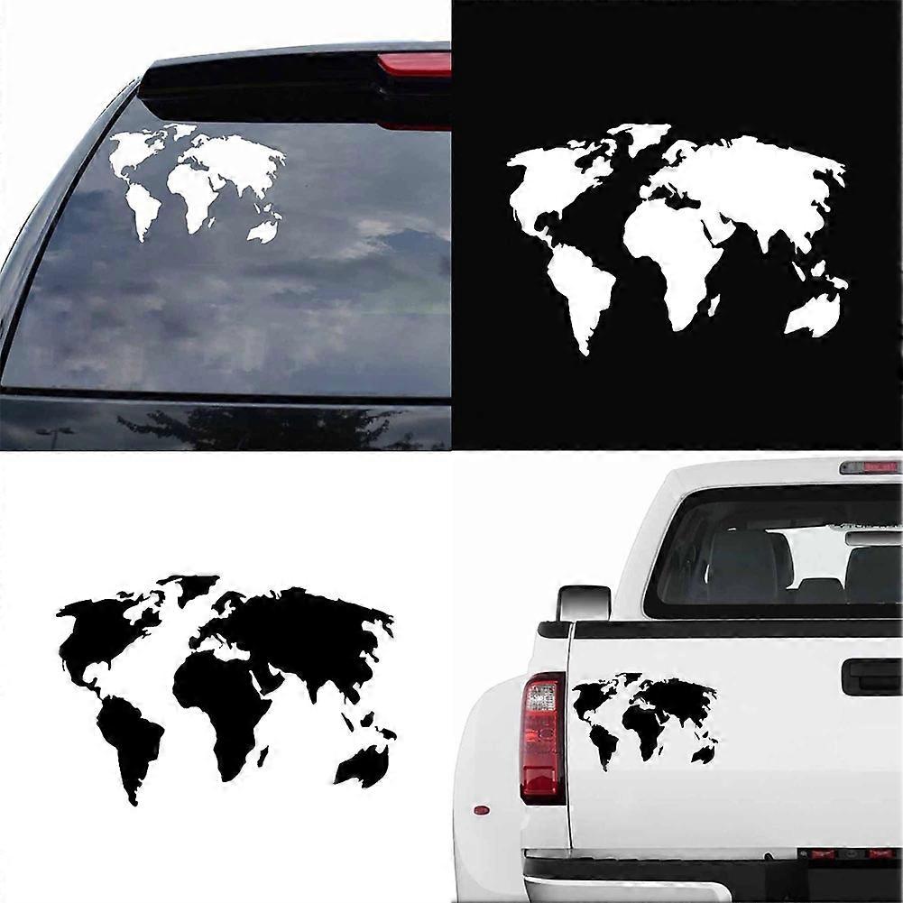 World Map Car-Styling SUV Truck Body Window Reflective Decals Sticker ...