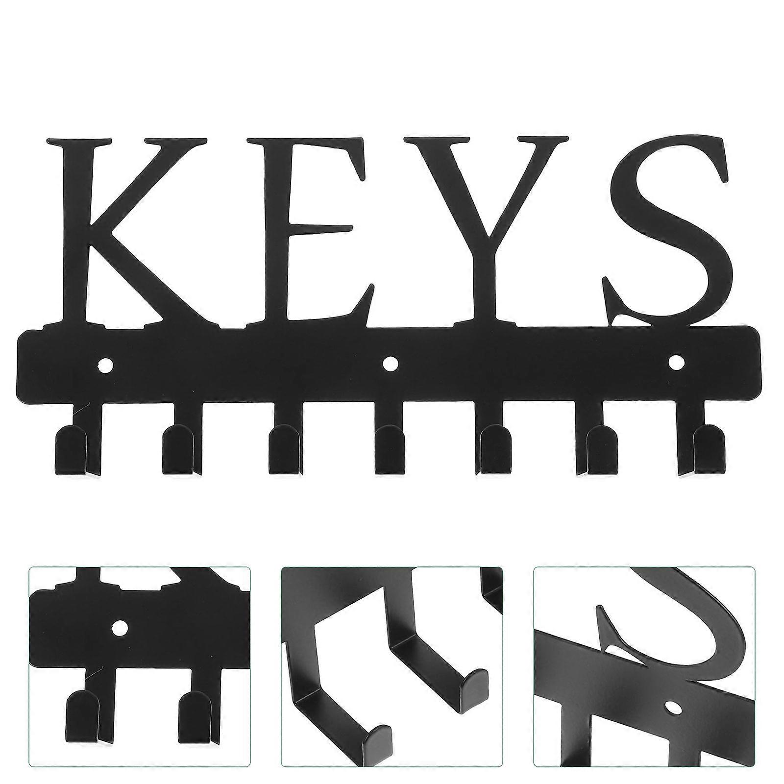 Wall Mounted Key Holder Metal Key Hanger Rack Jewelry Hanger Organizer ...